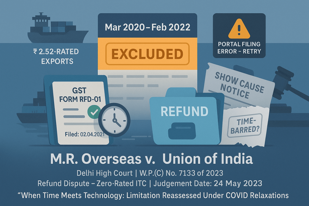 Refund allowed on the ground of limitation even being time barred - GST ...