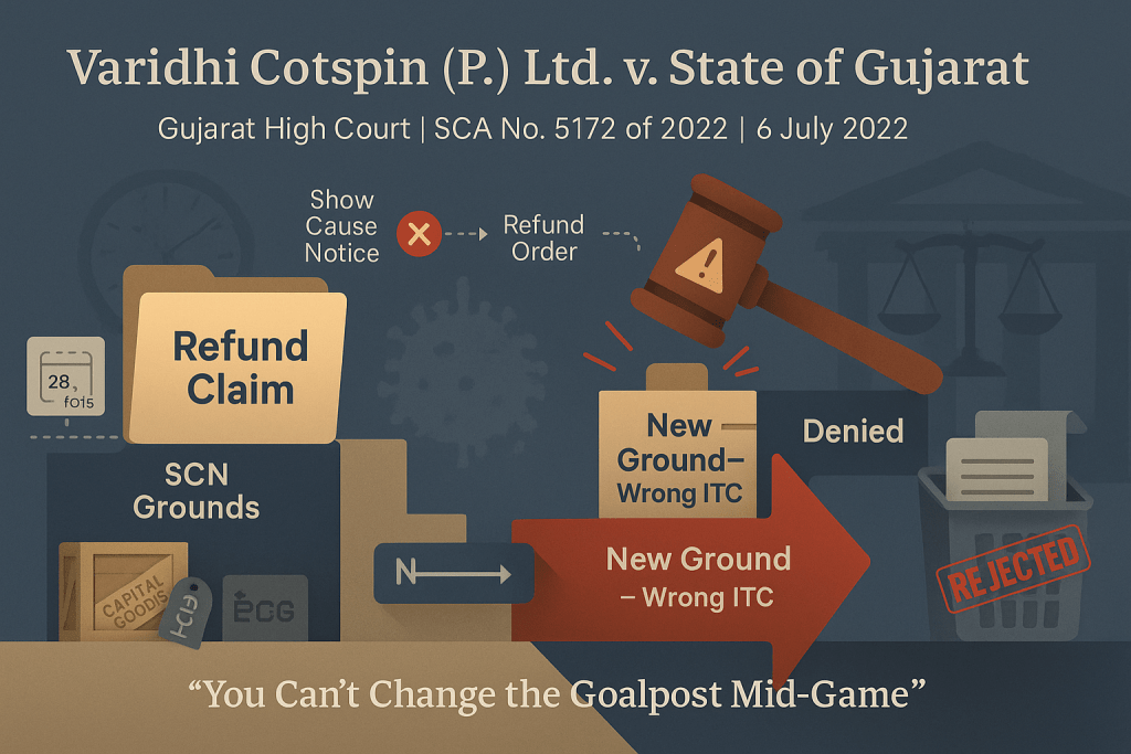 Rejection of Refund on the ground “Wrong ITC Claim” - GST Indiaguide