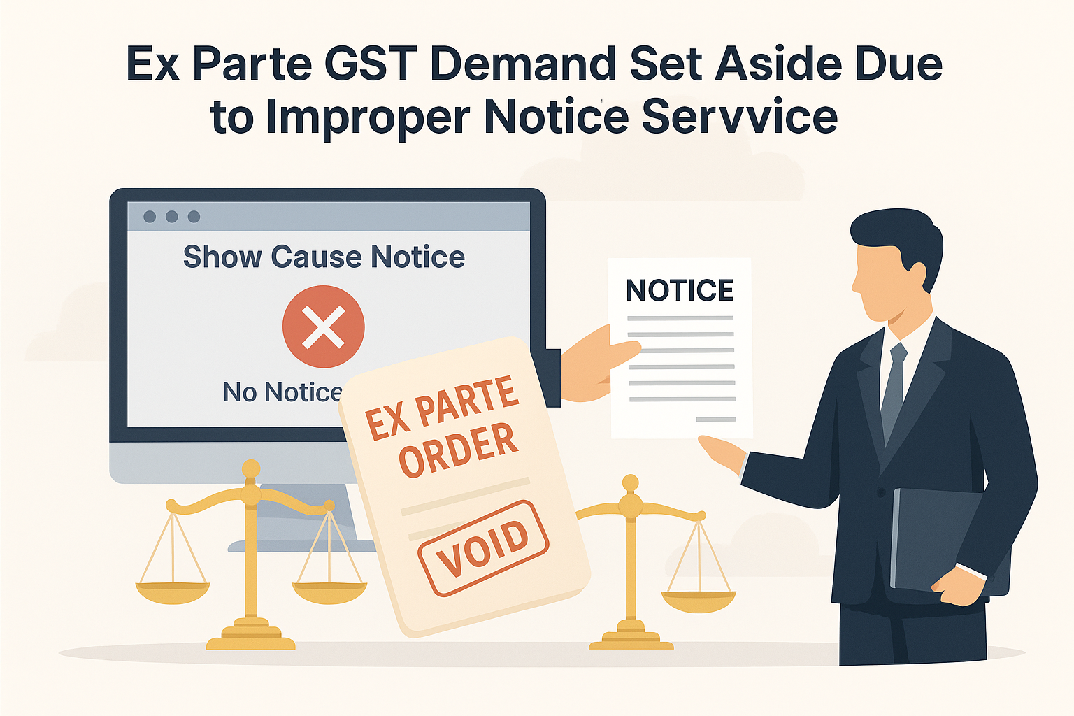 Ex Parte GST Demand Set Aside Due to Improper Notice Service - GST ...