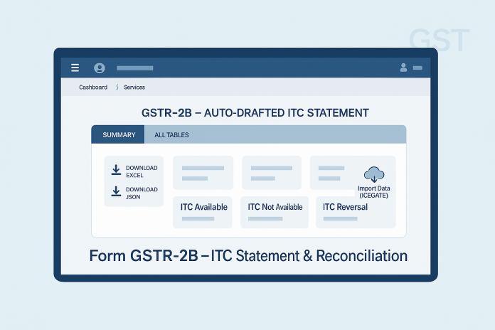 GST Compliance – Form GSTR-2B (Auto-drafted ITC Statement) - GST Indiaguide