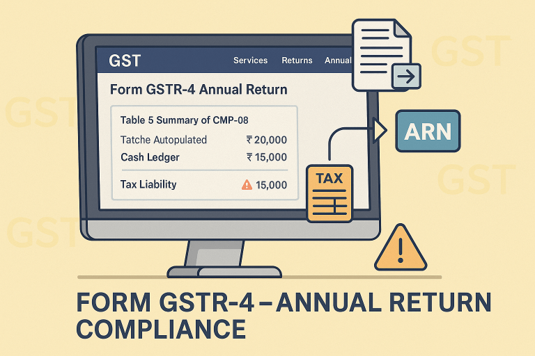 GST Compliance – Form GSTR-4 (Annual Return for Composition Taxpayers ...