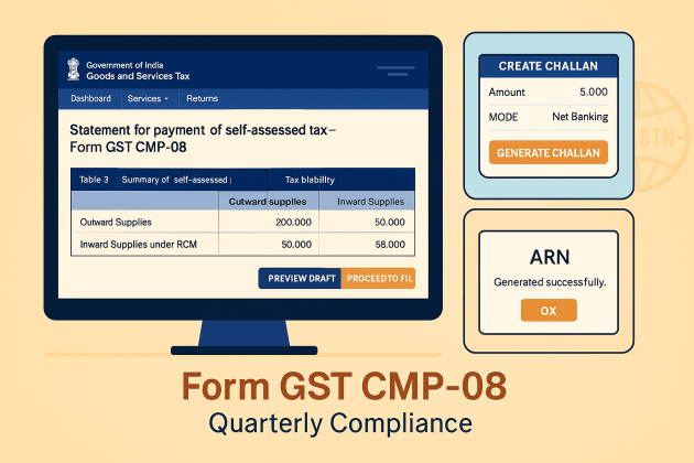 GST Compliance – Form GST CMP-08 (Quarterly Statement for Composition ...