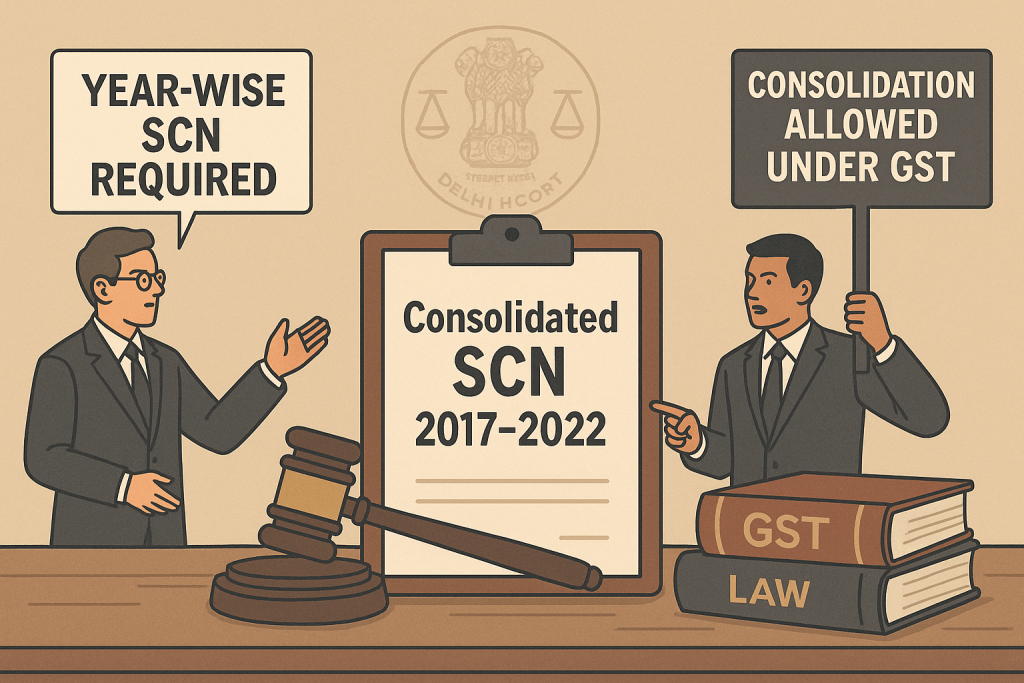 Consolidated SCN for Multiple Years under GST – Issue kept Open - GST ...