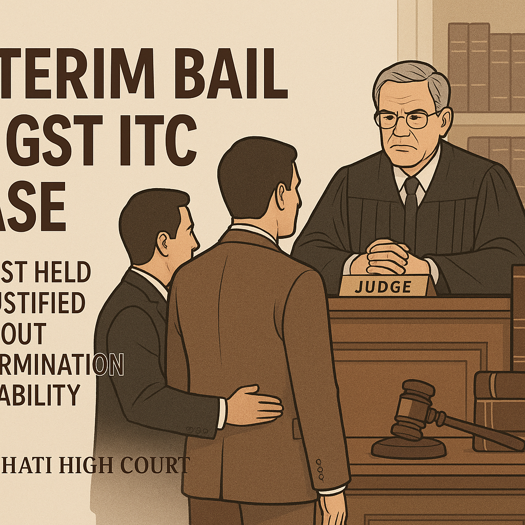 Interim bail granted as arrest under GST was held unjustified in ...