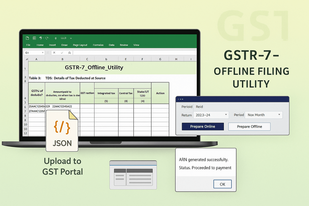 GST Compliance – GSTR-7 Offline Utility - GST Indiaguide