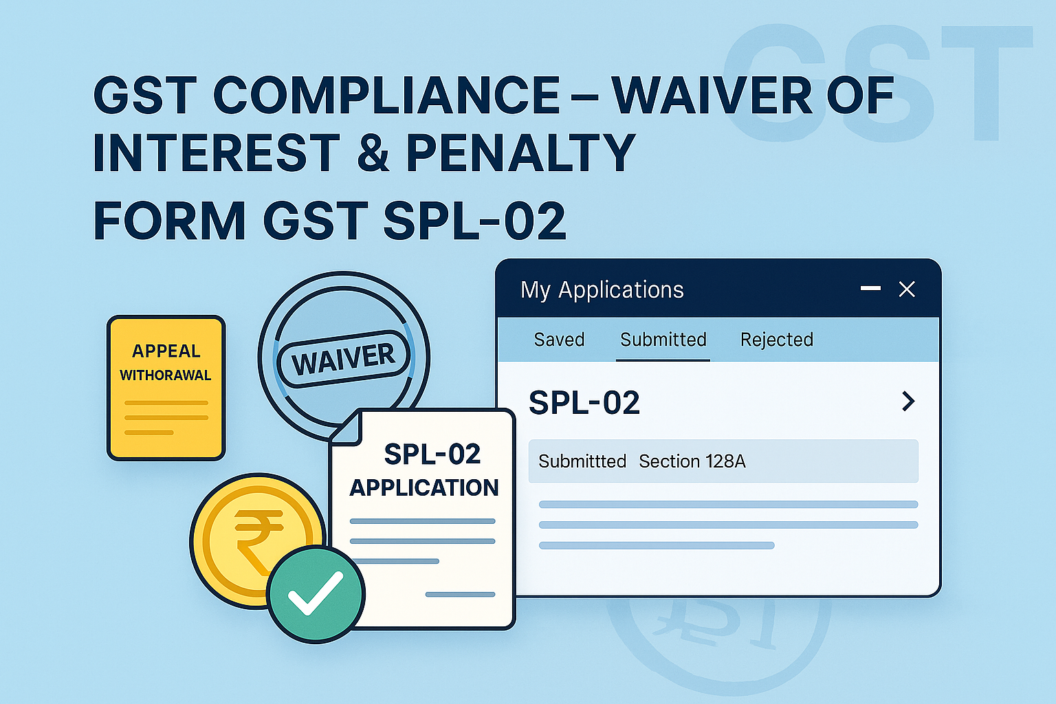 GST Compliance – Waiver of Interest & Penalty (SPL-02) - GST Indiaguide