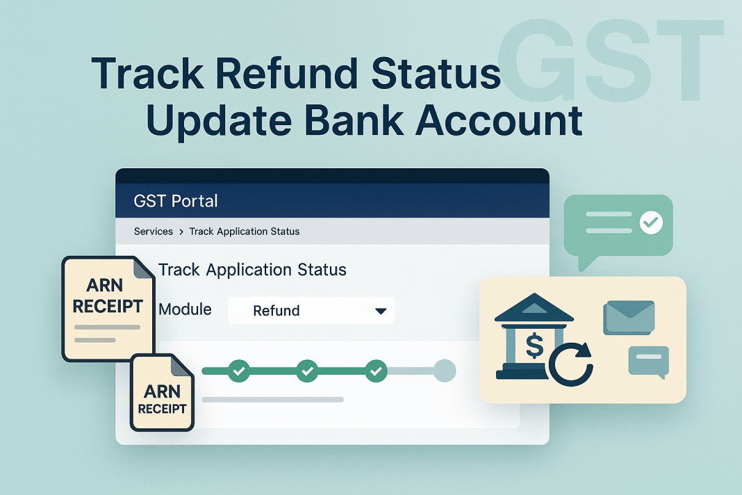 GST Compliance – Track Refund Status & Update Bank Account - GST Indiaguide