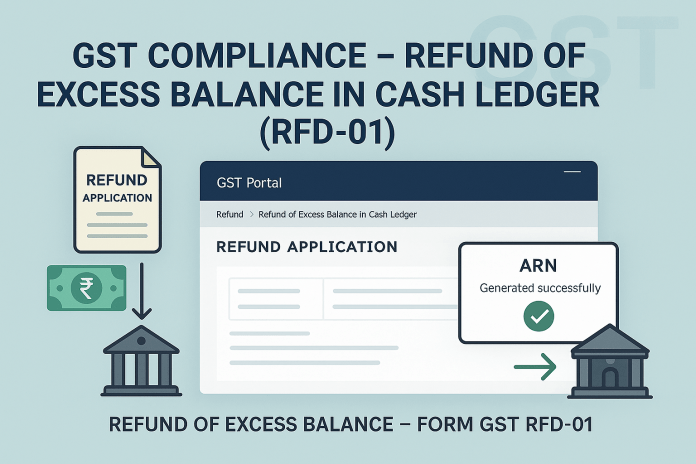 GST Compliance – Refund of Excess Balance in Cash Ledger (RFD-01) - GST ...