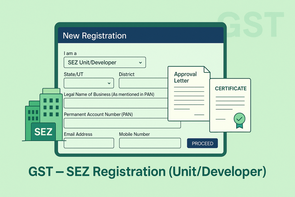 GST Compliance – SEZ Registration (Unit/Developer) - GST Indiaguide