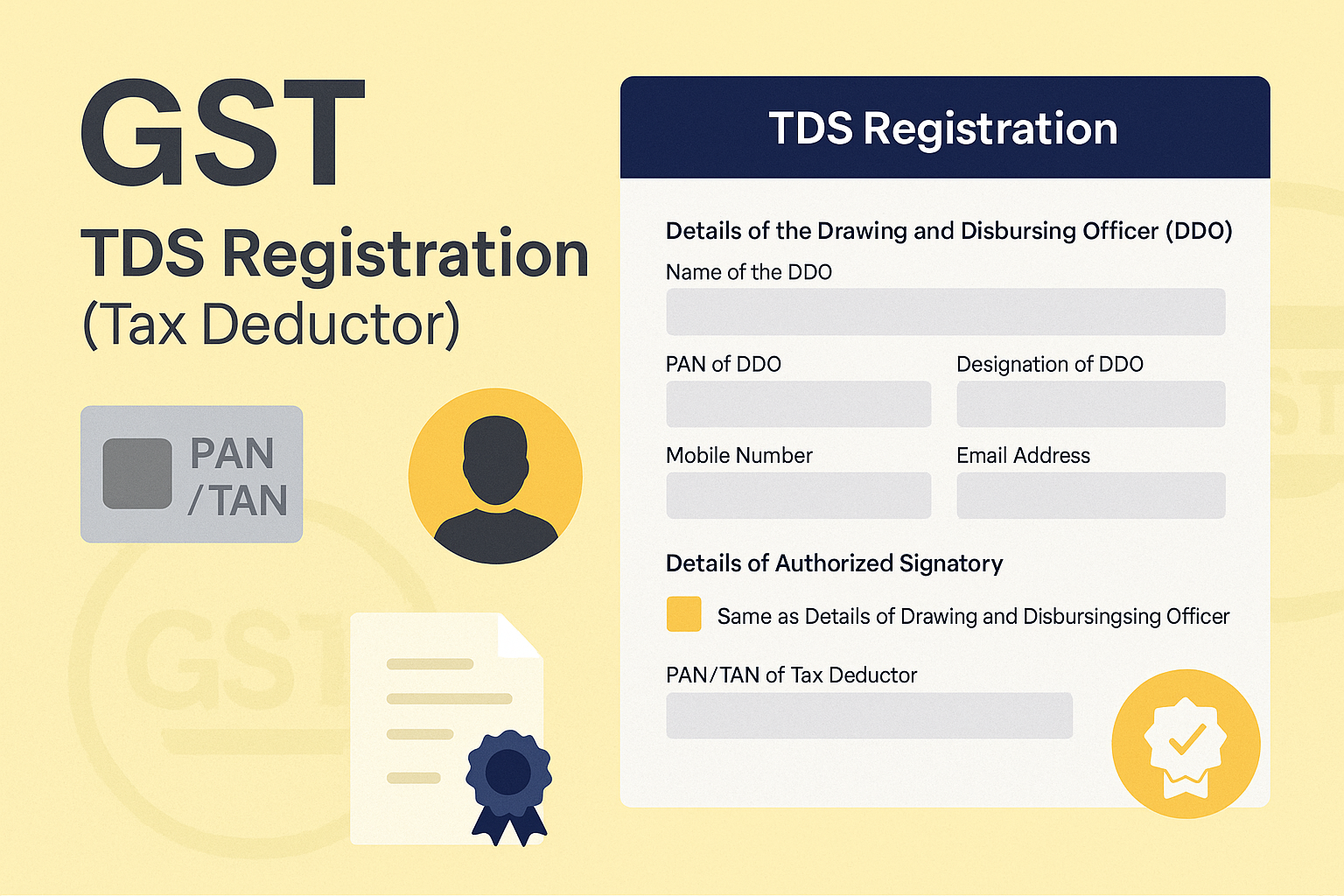 GST Compliance – TDS Registration (Tax Deductor) - GST Indiaguide