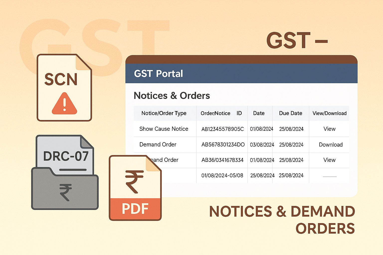 GST Compliance – Notices & Demand Orders - GST Indiaguide