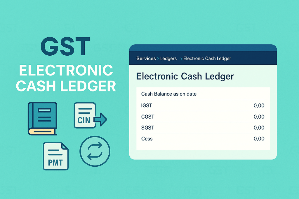 GST Compliance – Electronic Cash Ledger - GST Indiaguide